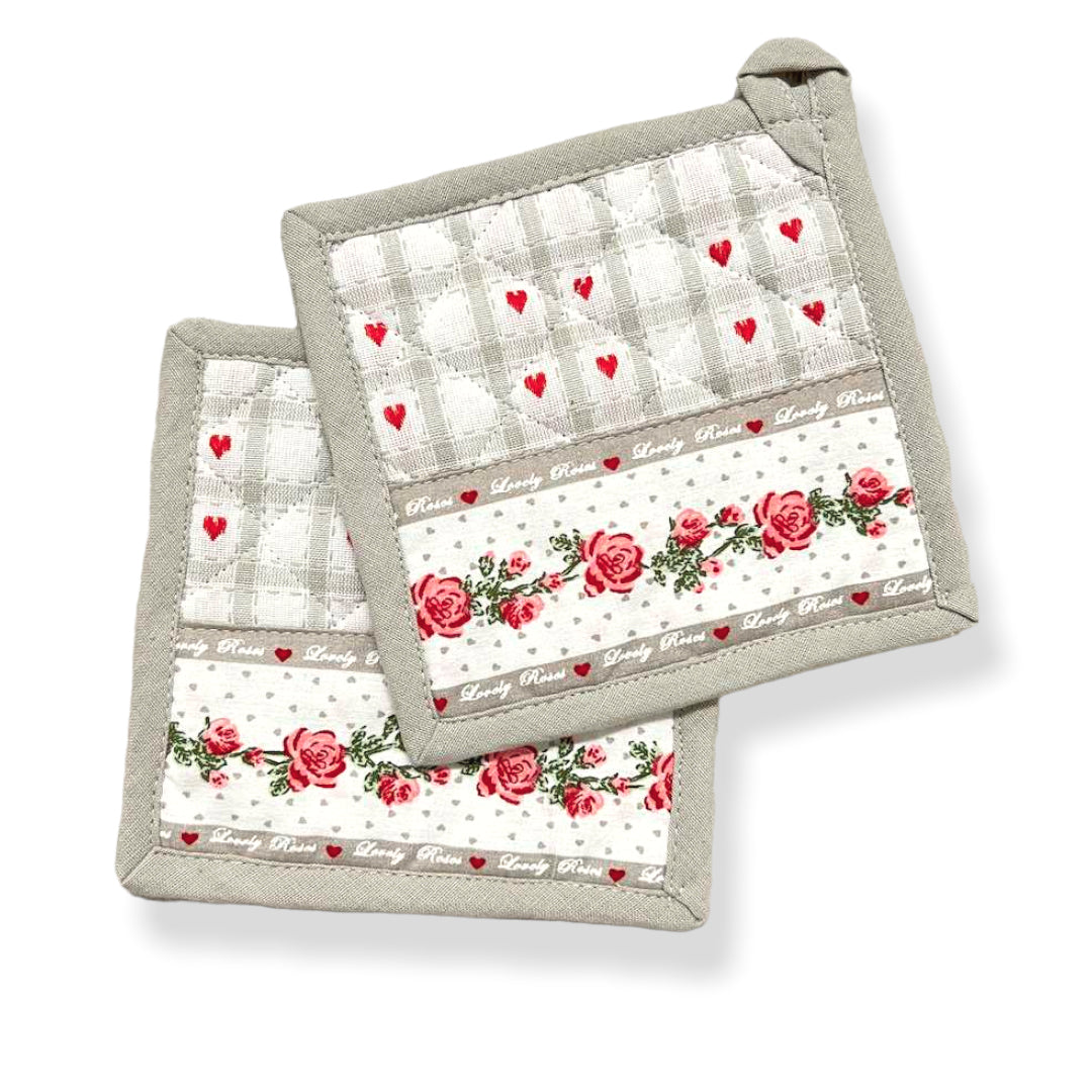 Coppia Presine con Bordo - Rosina – SpugnaHome